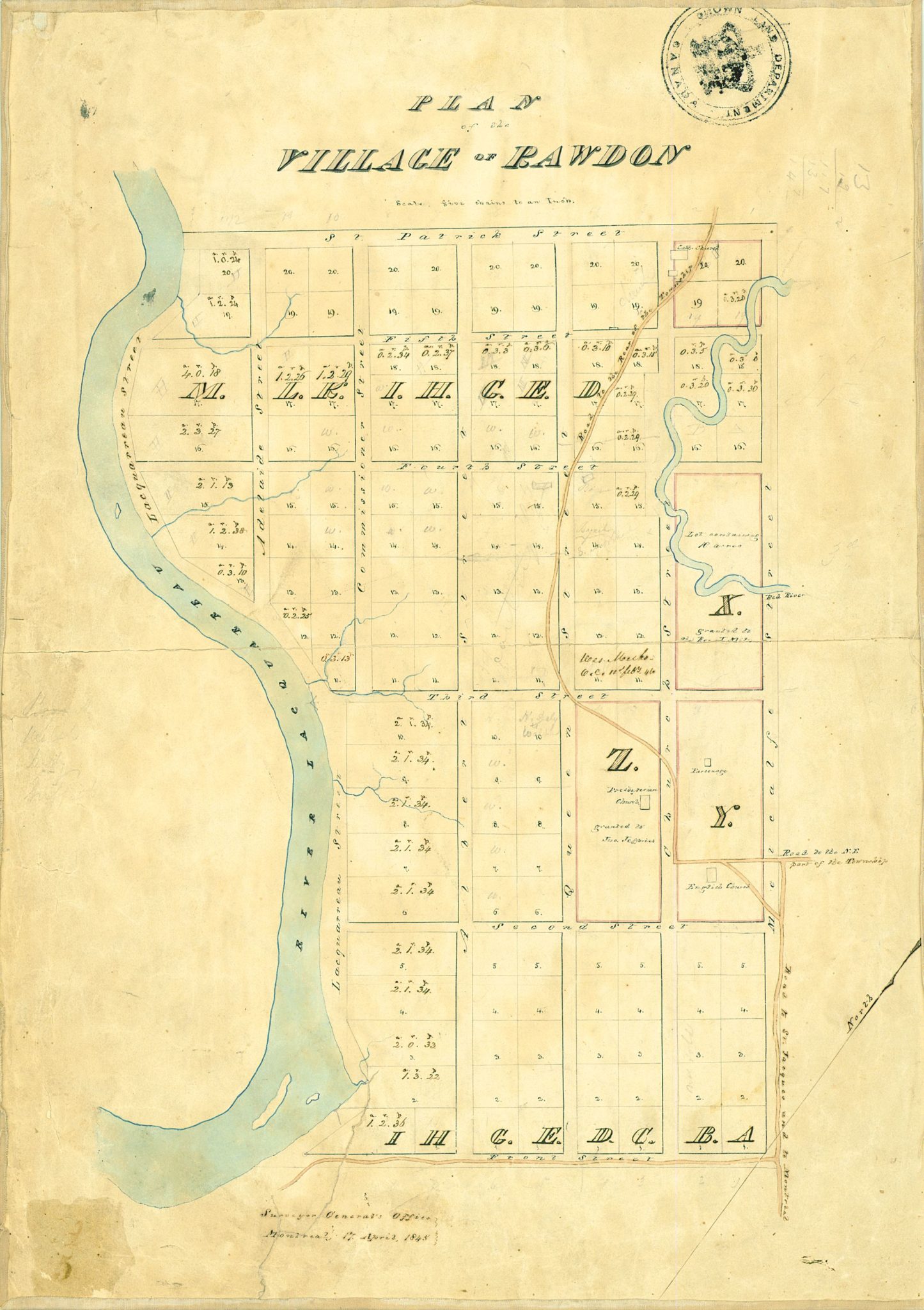 Cartographie - Histoire de Rawdon